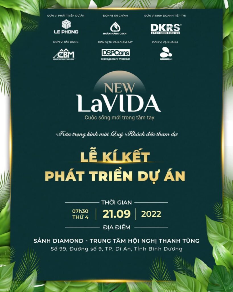 Lễ ký kết phát triển dự án nhà ở xã hội New Lavida Bình Dương